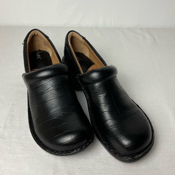 boc | Shoes | Boc Womens Mules Clogs Black Leather Comfort Shoes Size ...